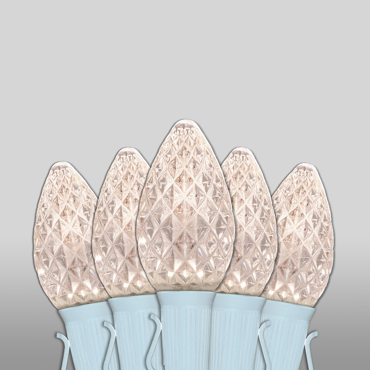 Wintergreen Lighting Wire Faceted C7 OptiCore LED String Lights | Wayfair