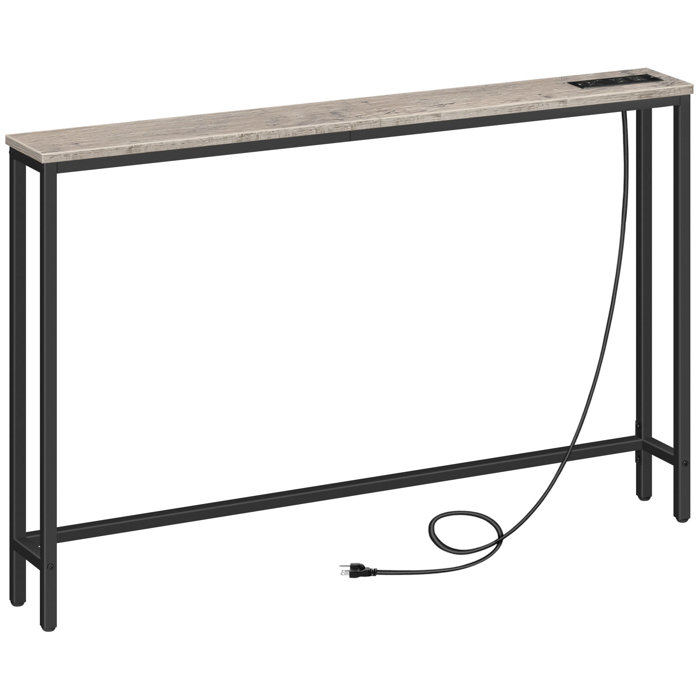 17 Stories Corkhill 47.2'' Console Table with Power Outlets & Reviews ...