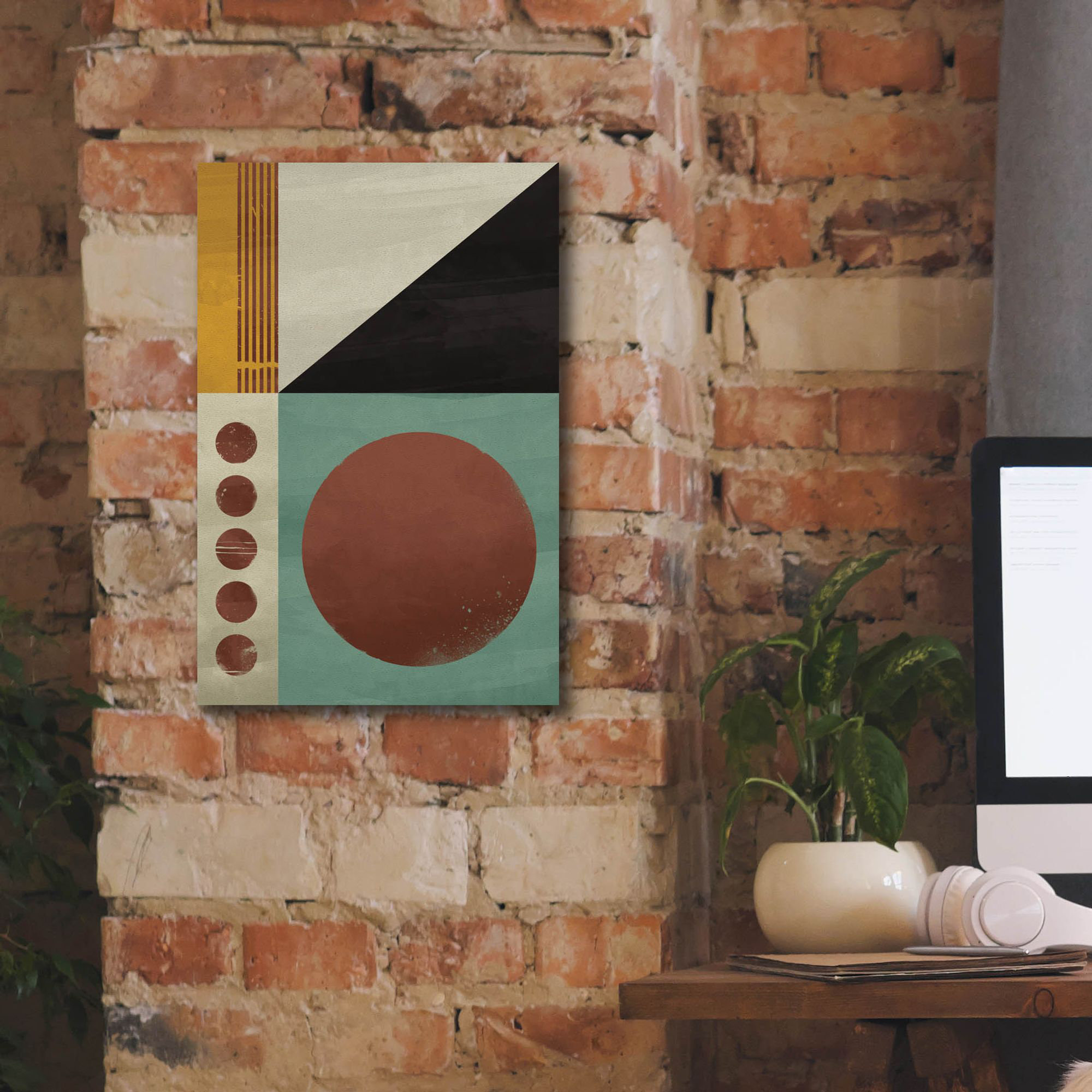 Ivy Bronx Erney Abstract Geometric by Gary Williams - Wrapped Canvas ...