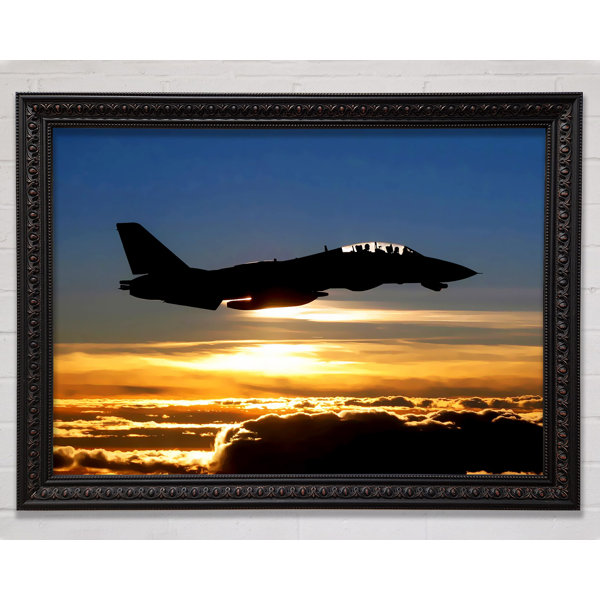 Bright Star Fighter Pilots At Sunset - Single Picture Frame Print ...