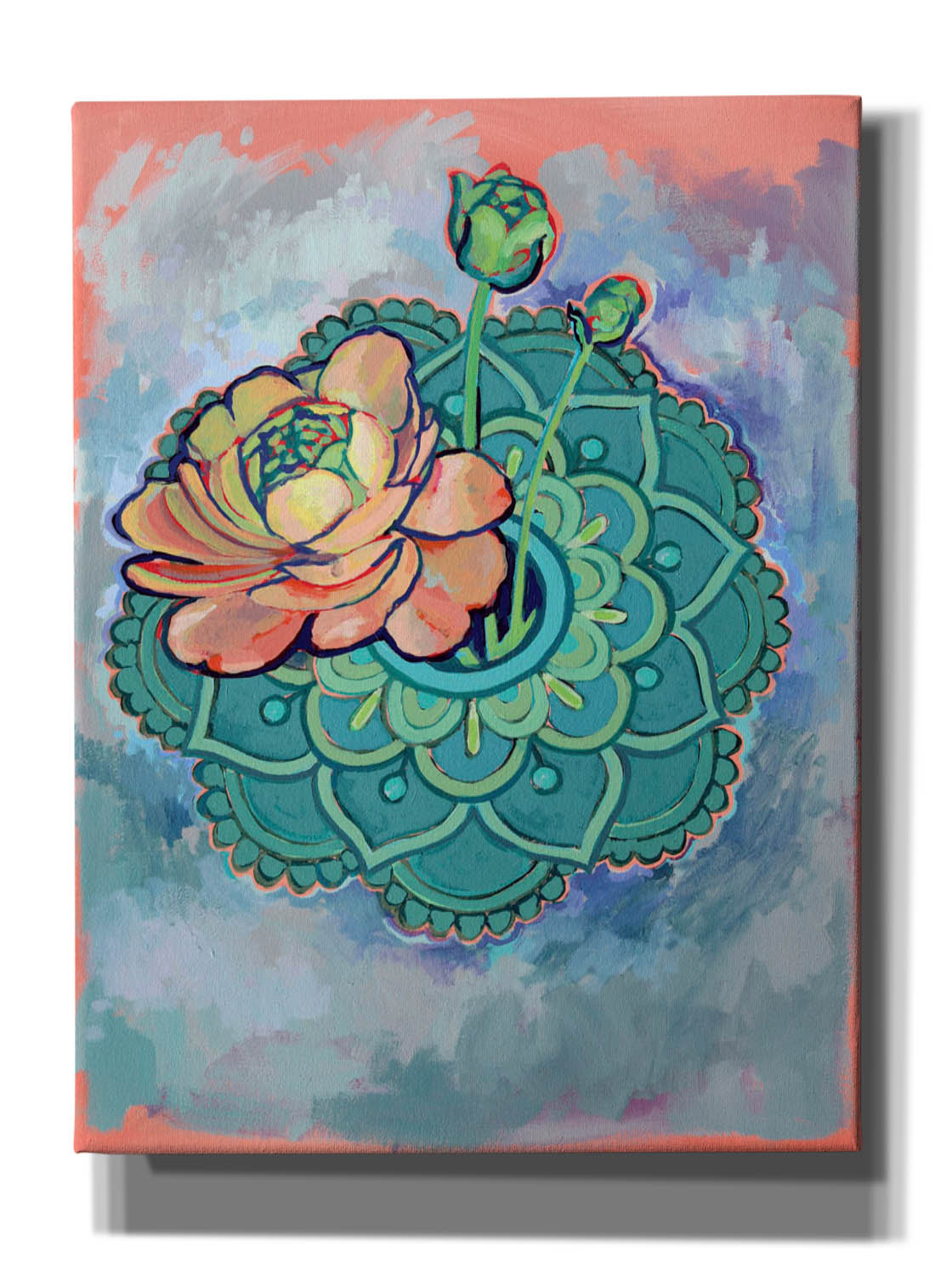 Dakota Fields " Peony Mandala " by Victoria Macmillan | Wayfair