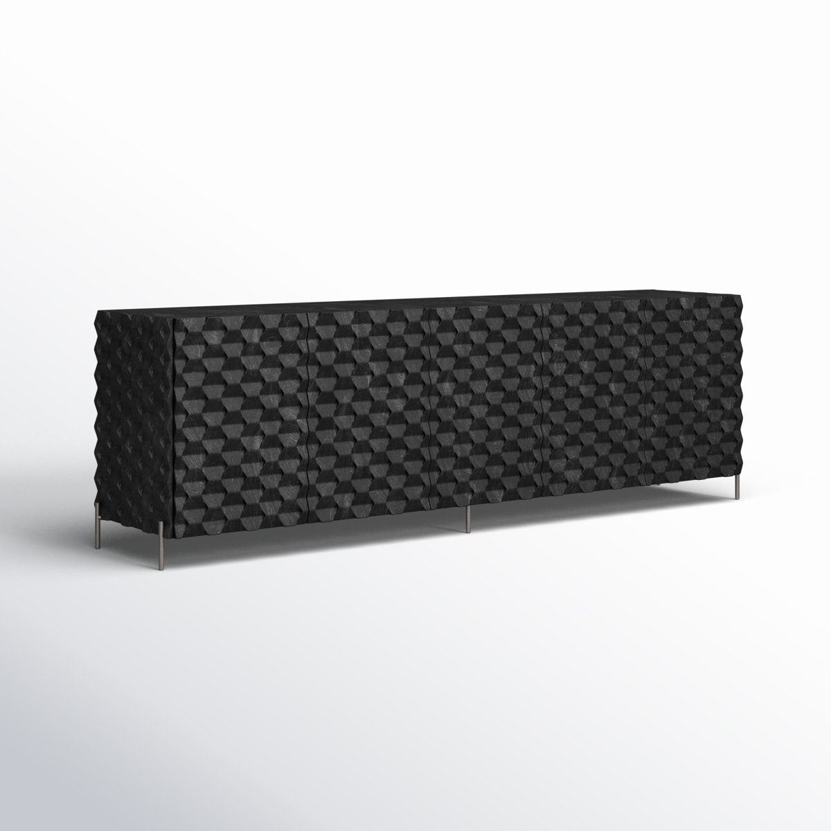 AllModern Elsa Solid Wood TV Stand for TVs up to 88" & Reviews | Wayfair