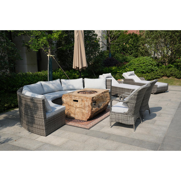 Sol 72 Outdoor™ Kenna Wicker/Rattan 10 - Person Seating Group With ...