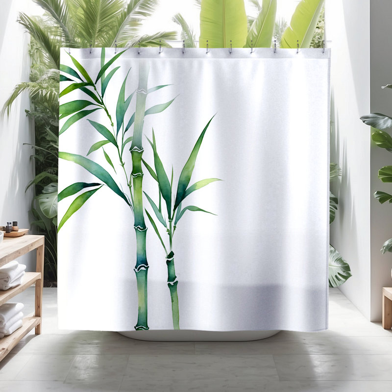 ULLI HOME Kobe Bamboo Shower Curtain | Wayfair