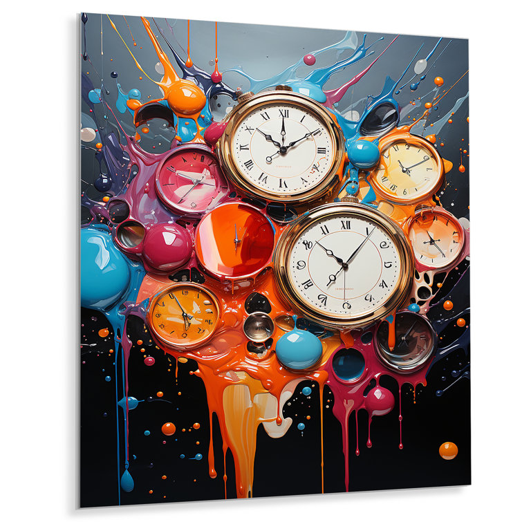 Winston Porter Abstract Watches Collage I On Metal Print - Wayfair Canada