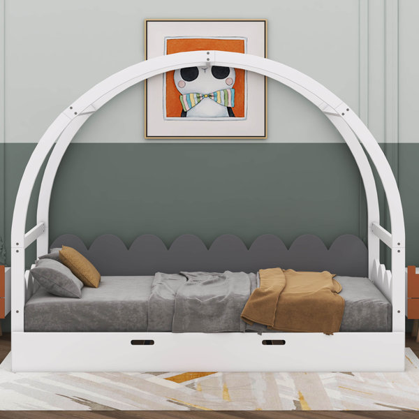 Harper Orchard Maclaren Twin size stretchable vaulted roof bed | Wayfair