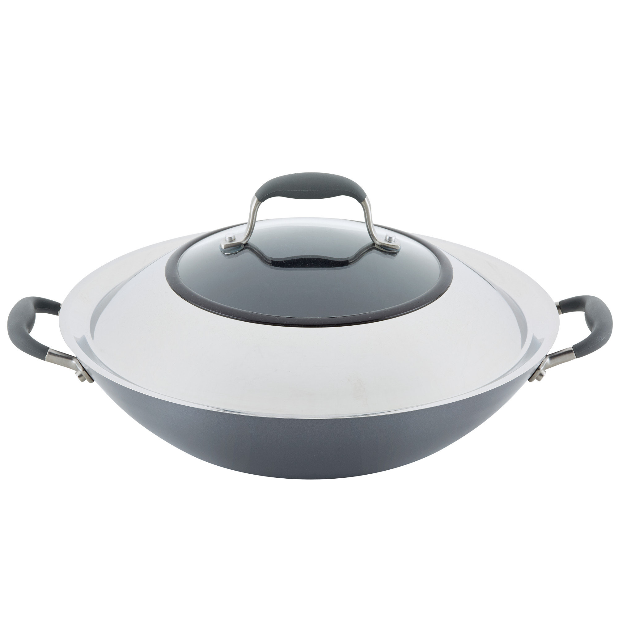 Anolon Advanced Home Hard Anodized Nonstick Wok with Side Handles and ...