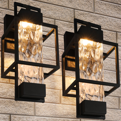 Black Outdoor Wall Lighting You'll Love | Wayfair