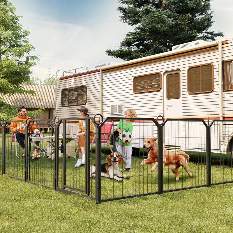 gaomon Portable Extra Large Dog Playpen With Gate | Wayfair