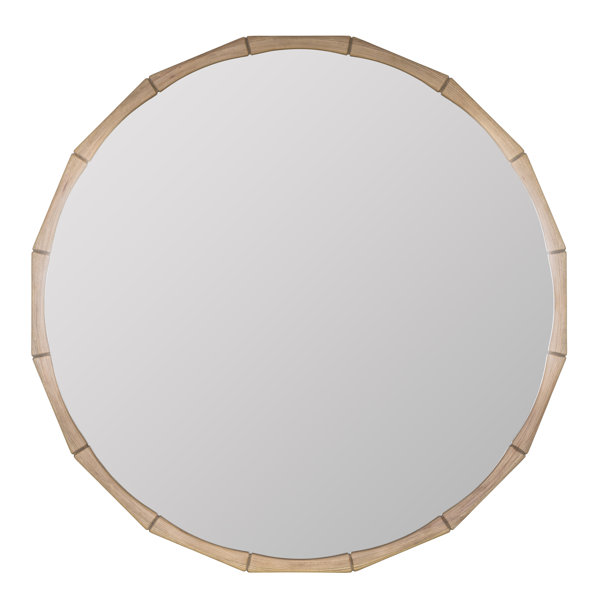 Sandy Solid Wood Round Wall Mirror | Birch Lane