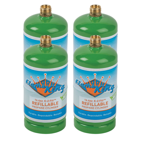 Flame King 1LB Refillable Empty Propane Cylinder Tank Reusable DOT ...