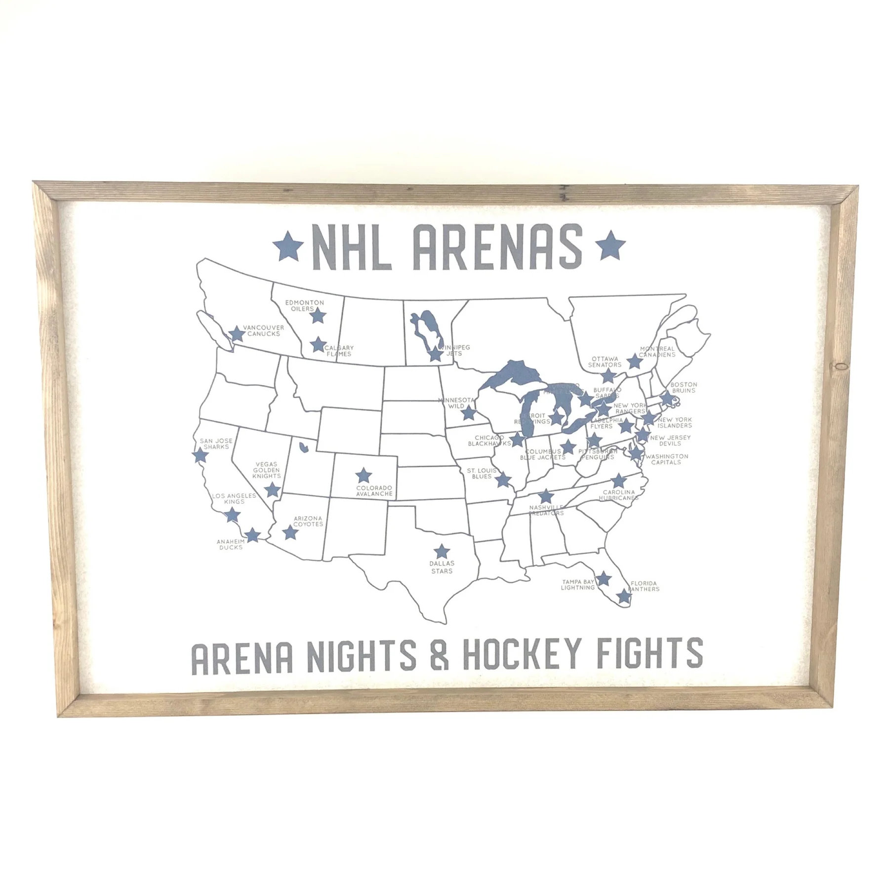17 Stories Nhl Arena Map Pinboard | Wayfair