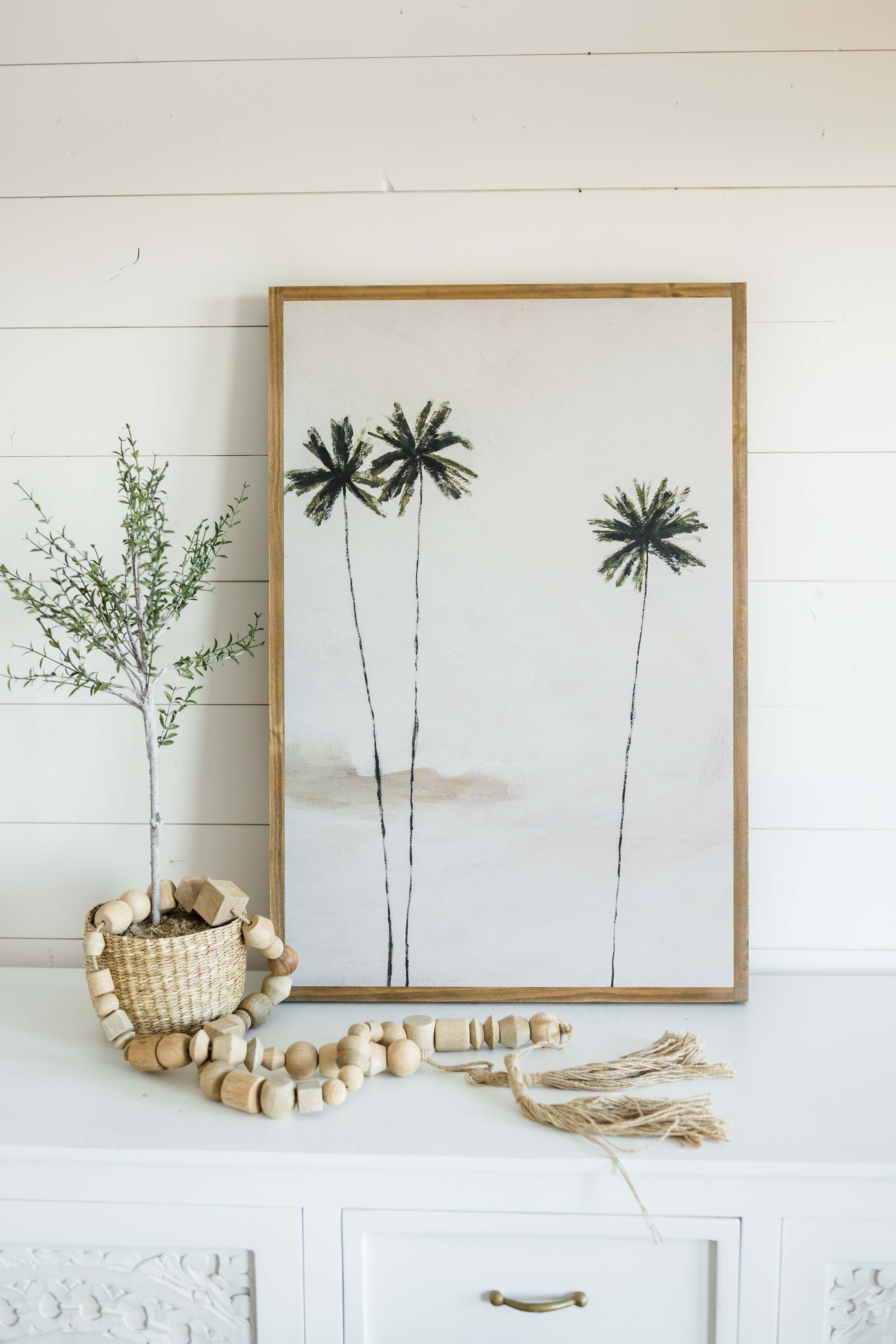 Bay Isle Home Home Collection Palmeras Coastal Painted Wooden Wall Art ...