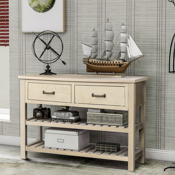 Highland Dunes Hodgin 45'' Solid Wood Console Table & Reviews - Wayfair ...