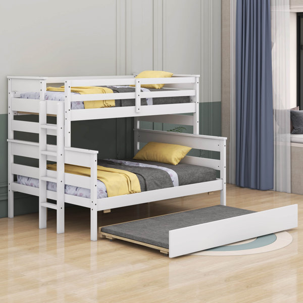 Harriet Bee Illimar Kids Twin Over Full Bunk Bed with Trundle - Wayfair ...