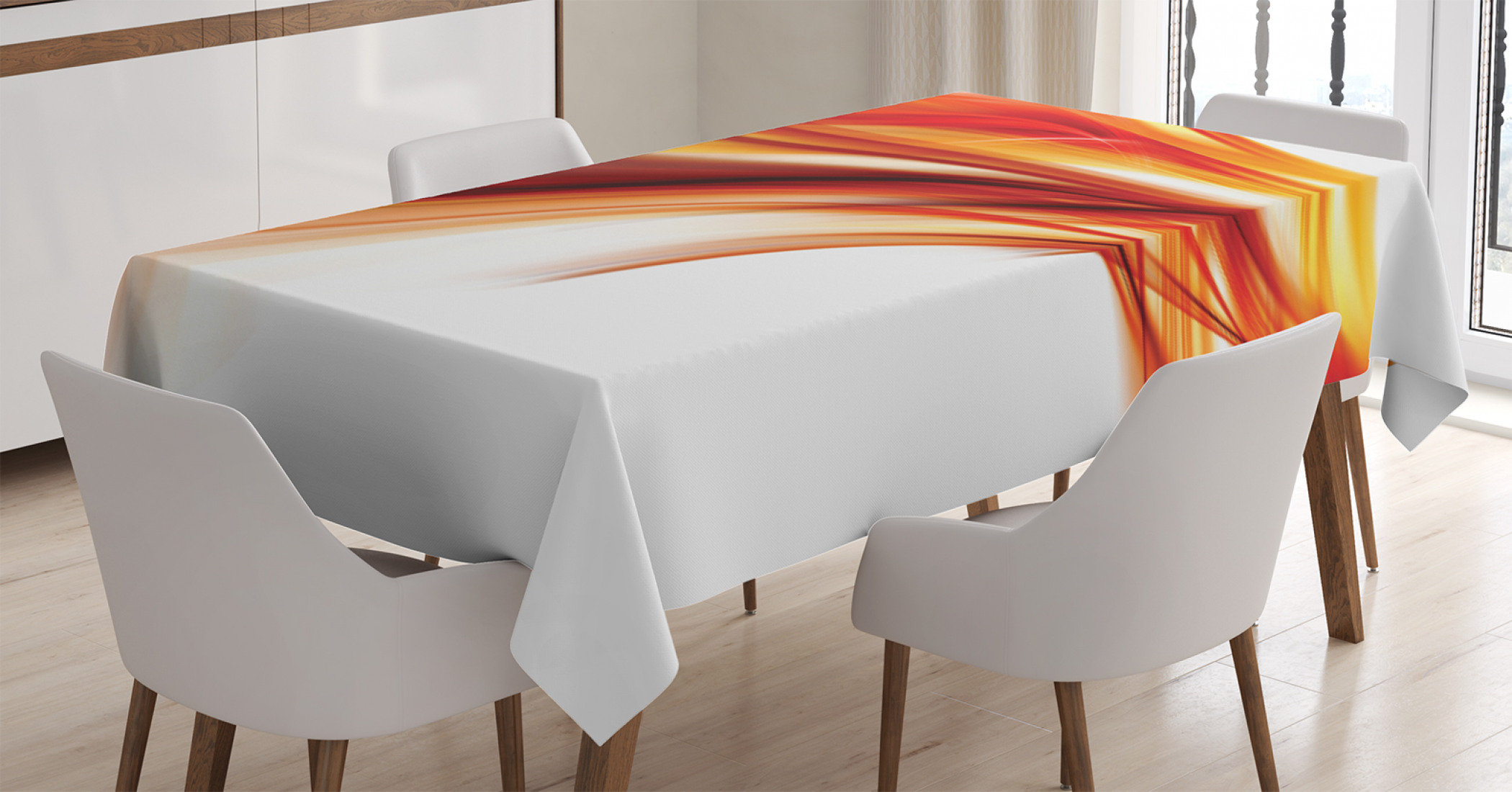 East Urban Home Modern Contemporary Abstract Smooth Lines Blurred Smock ...