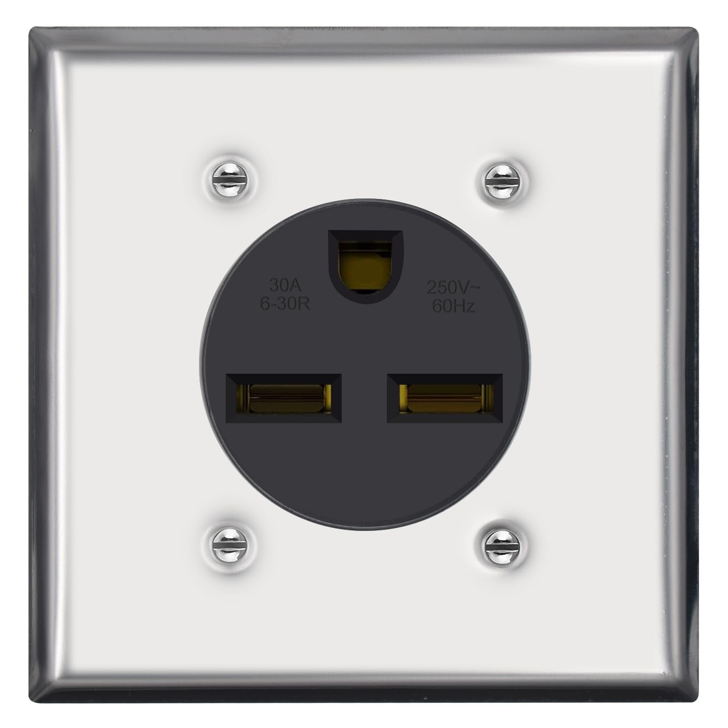 EZsport NEMA 6-30R Flush Mounting Power Outlet,30Amp,2P 3W | Wayfair