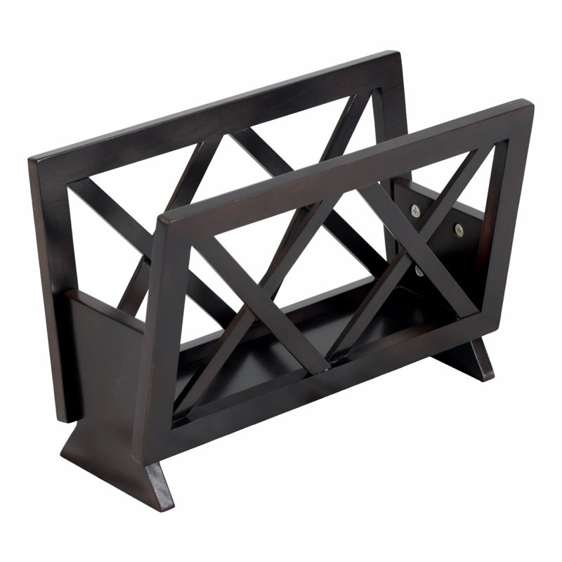 Fleur De Lis Living Solid Wood Magazine Rack | Wayfair