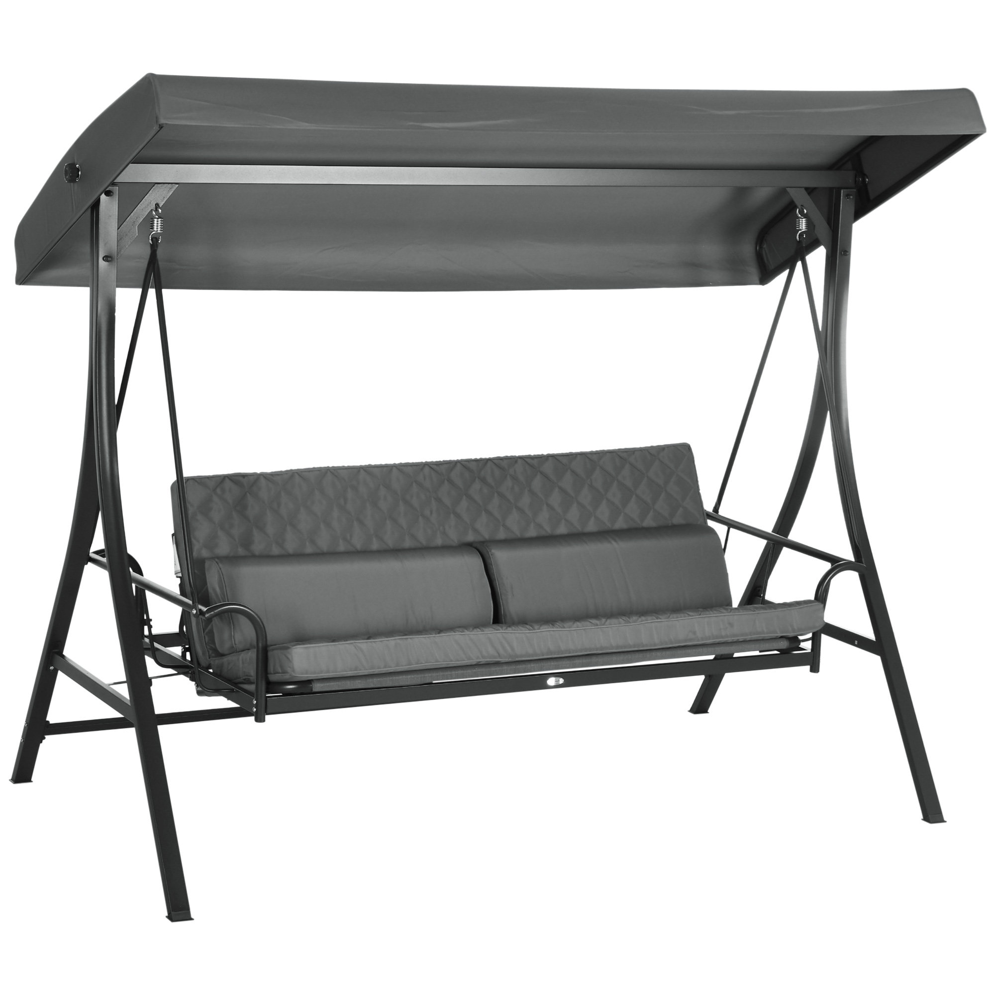 Arlmont & Co. 3 Person Patio Swing Chair Bed | Wayfair