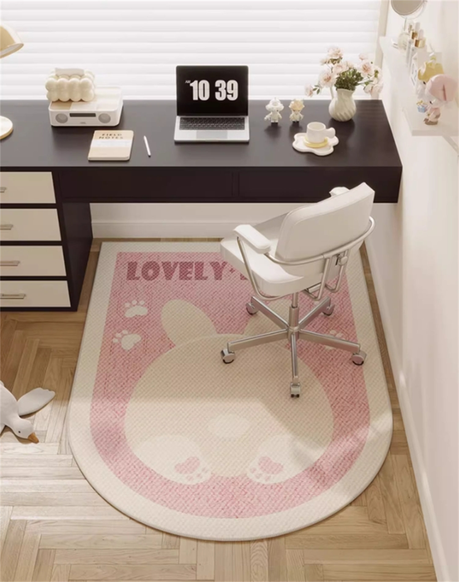 JINXI Study Room Carpet - Desk Chair Mat, High-End Bedroom Wood Floor ...