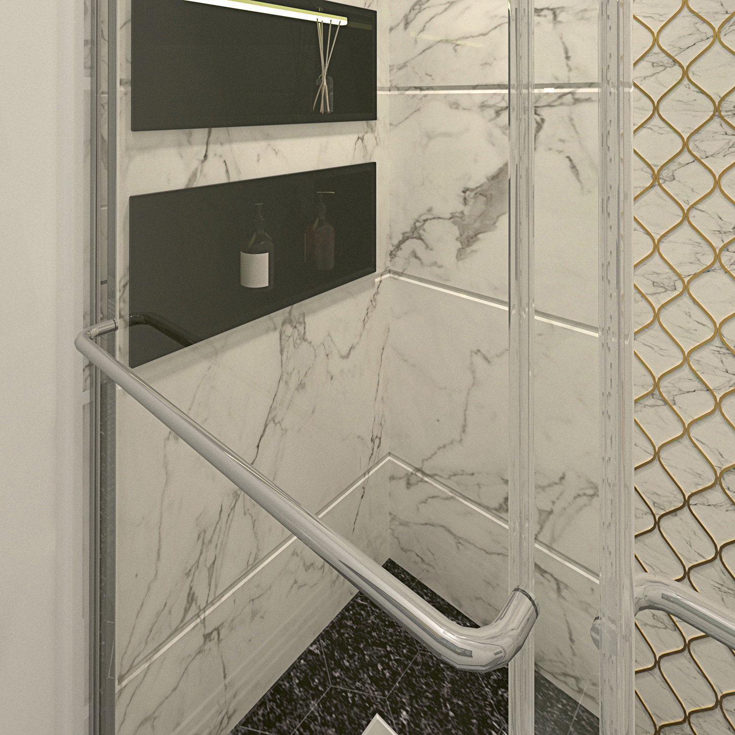 ACCOLADE FURNITURE LLC 56-60" W X 70" H Sliding Shower Door | Wayfair