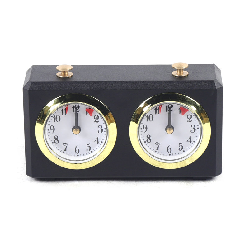 DALELEE Mechanical Chess Clock Timer Analog Wood Clock Master ...
