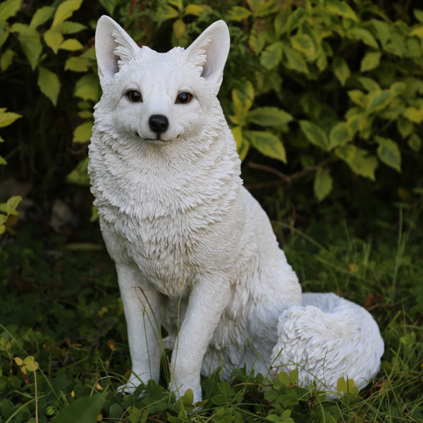 Hi-Line Gift Ltd. Snow Fox Statue & Reviews | Wayfair