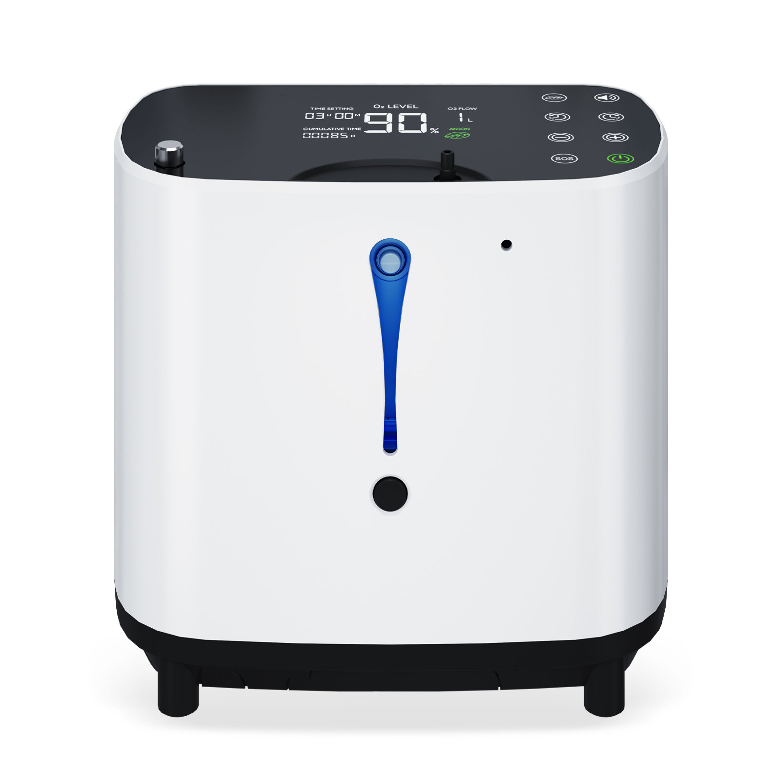 Lischwert 1-6L Adjustable Oxygen Generator Para Home Use Dual Modos OX ...