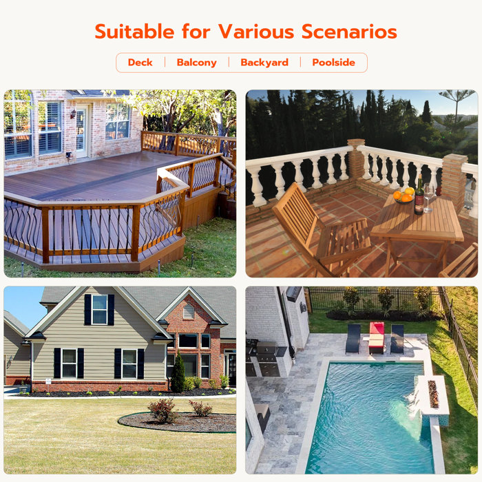 Hokku Designs Zahro 8 - Person Outdoor Sectional Seating Group with ...