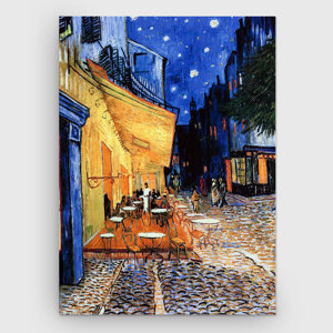 Lark Manor™ The Café Terrace by Vincent Van Gogh - Print on Canvas ...