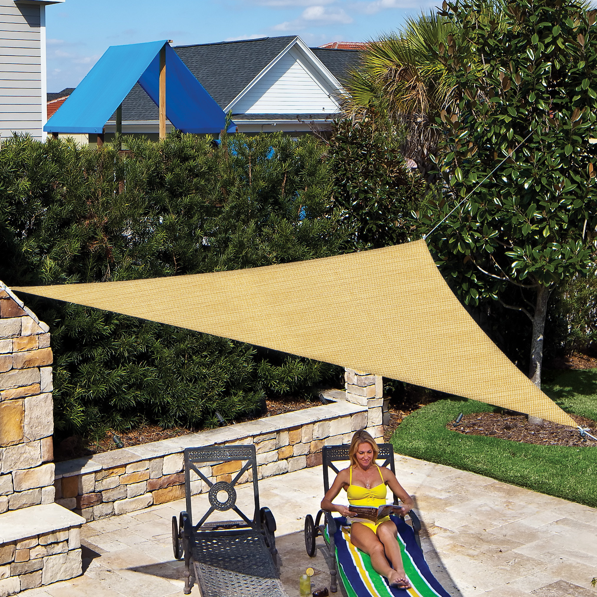 Coolaroo 11'8" Triangle Shade Sail & Reviews | Wayfair