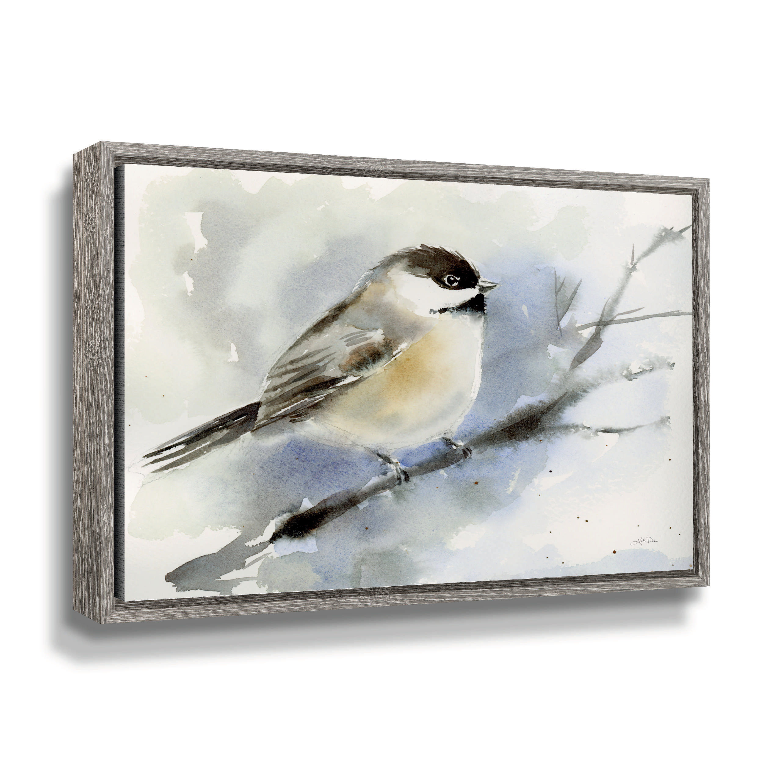 Lark Manor Winter Chickadee by Katrina Pete - Wayfair Canada