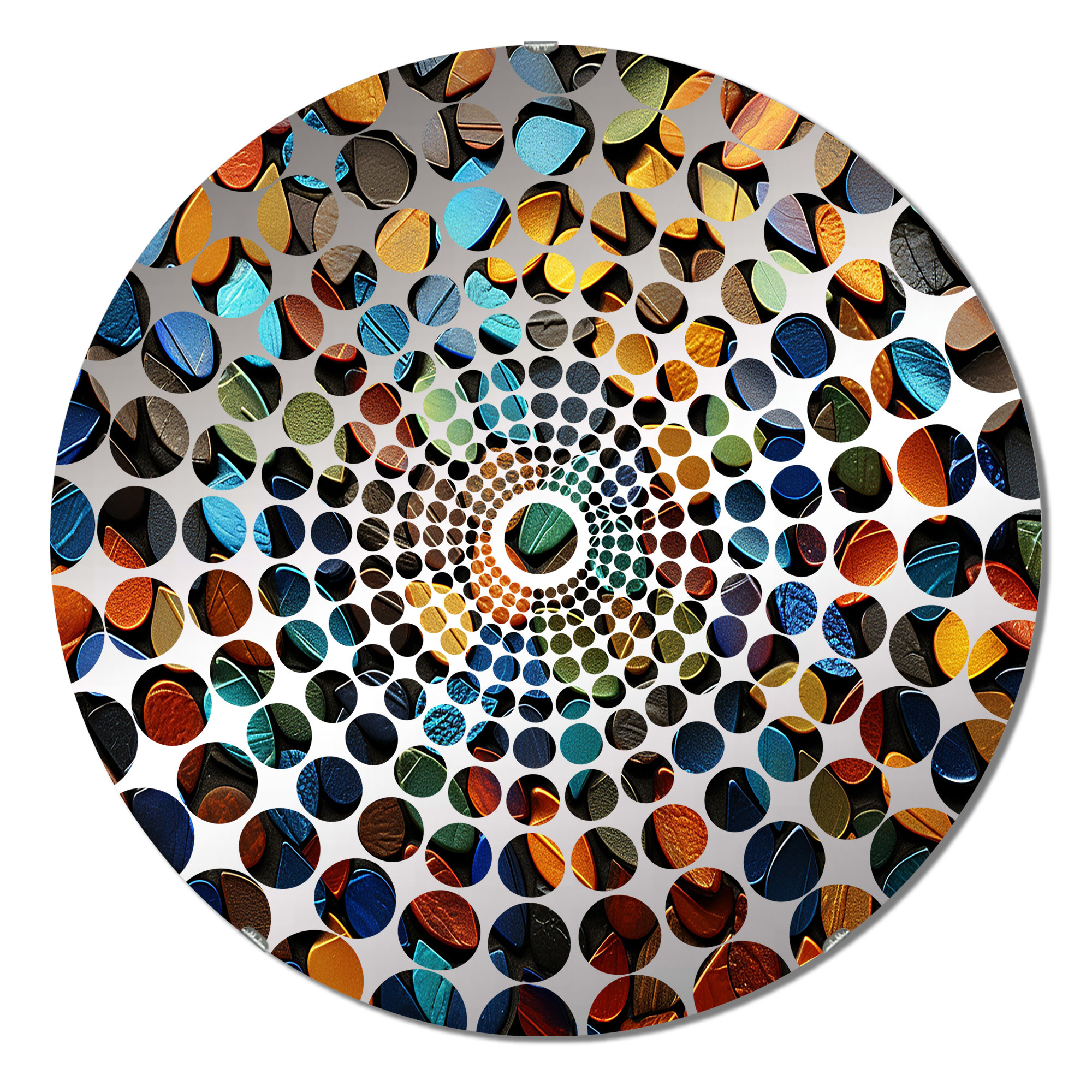 East Urban Home Zellar - Concentric Circles Decorative Mirror | Wayfair