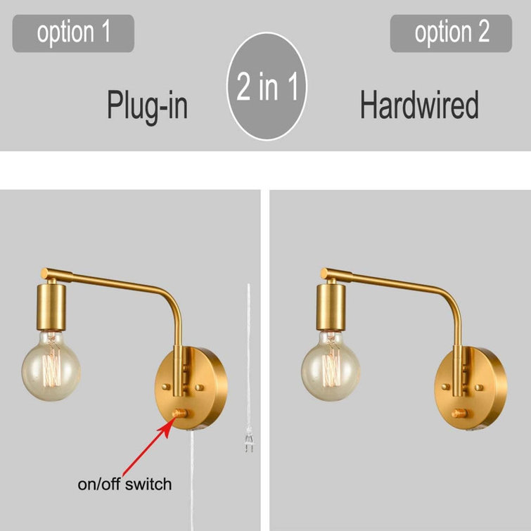 Everly Quinn Chineme Flush Mounted Sconce | Wayfair