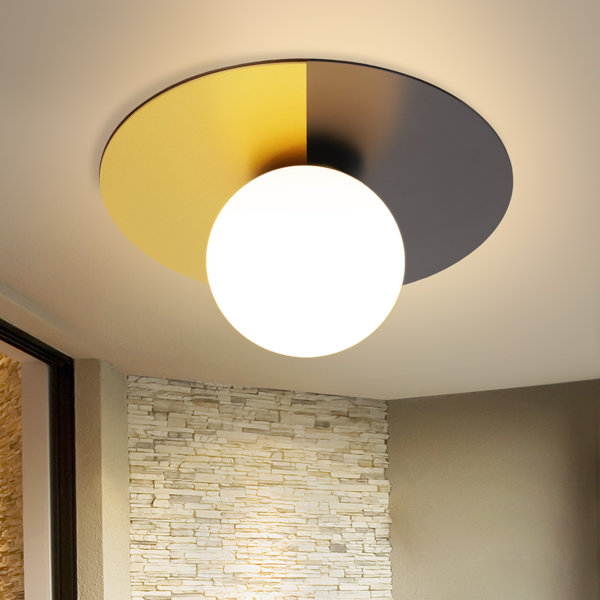 Fairmont Park Aatiqah Glass Flush Mount | Wayfair.co.uk