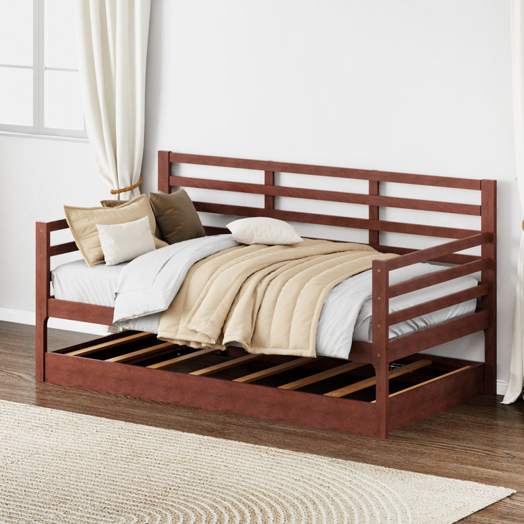 Lark Manor Richerson Solid Wood Daybed With Pop-Up Trundle & Reviews ...