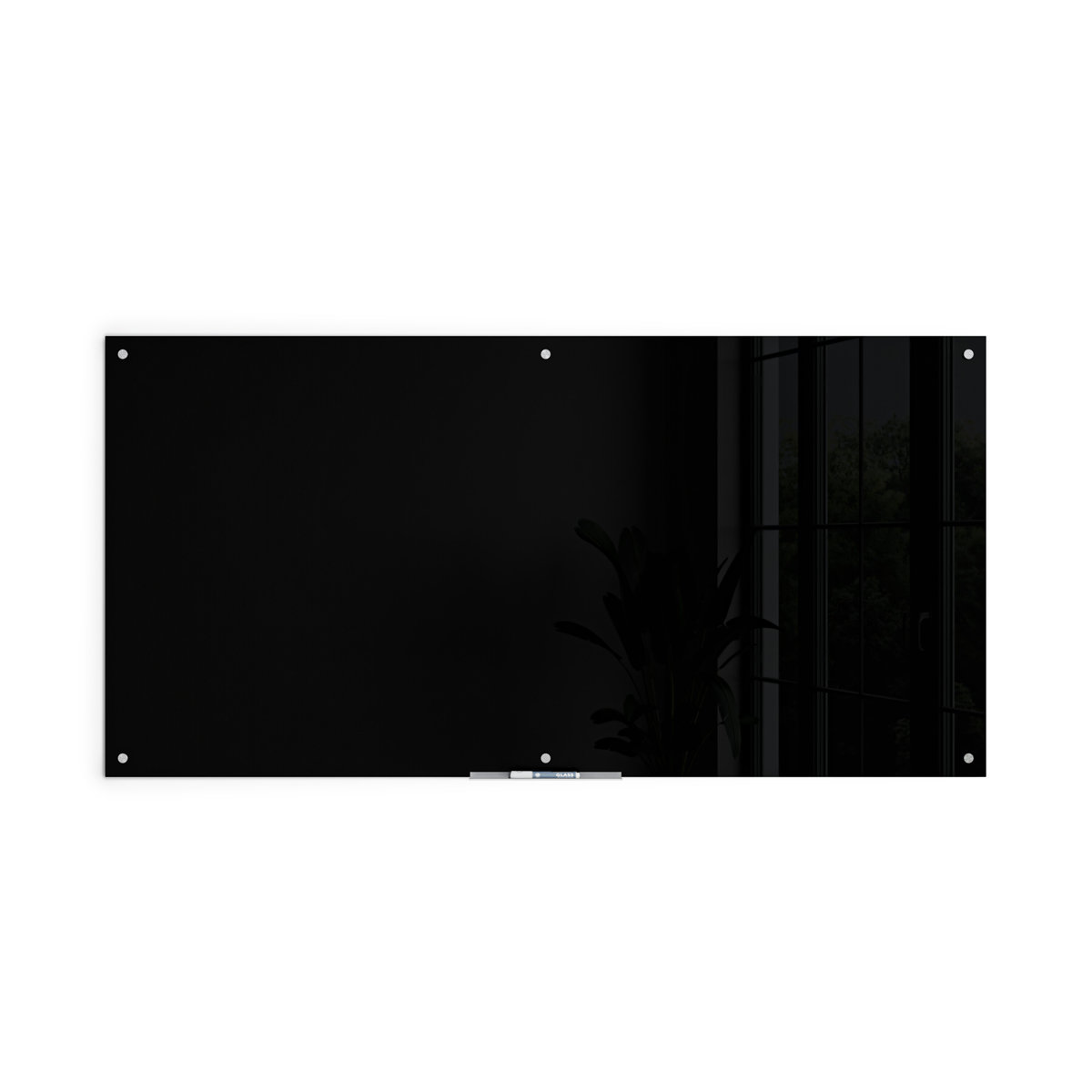 U Brands Black Glass Dry Erase Board, Frameless & Reviews | Wayfair
