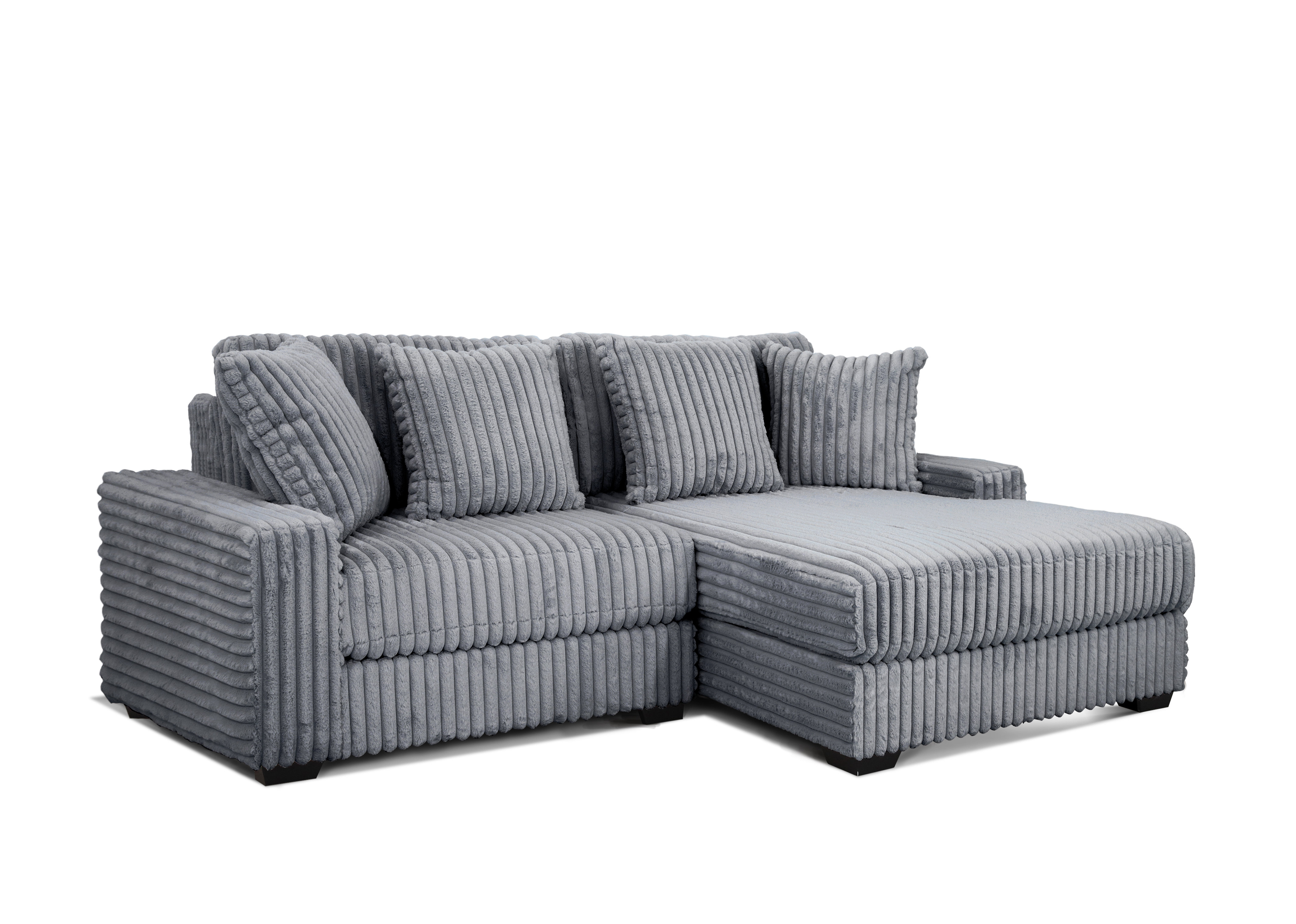 Everly Quinn Sherilyn 2pcs Sectional In Faux Fur | Wayfair