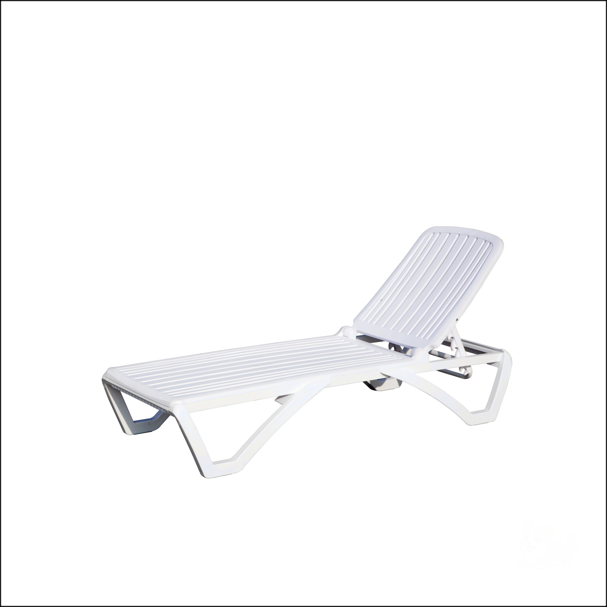 Ebern Designs Pool Lounge Chair Plastic Adjustable Recliner In-Pool ...