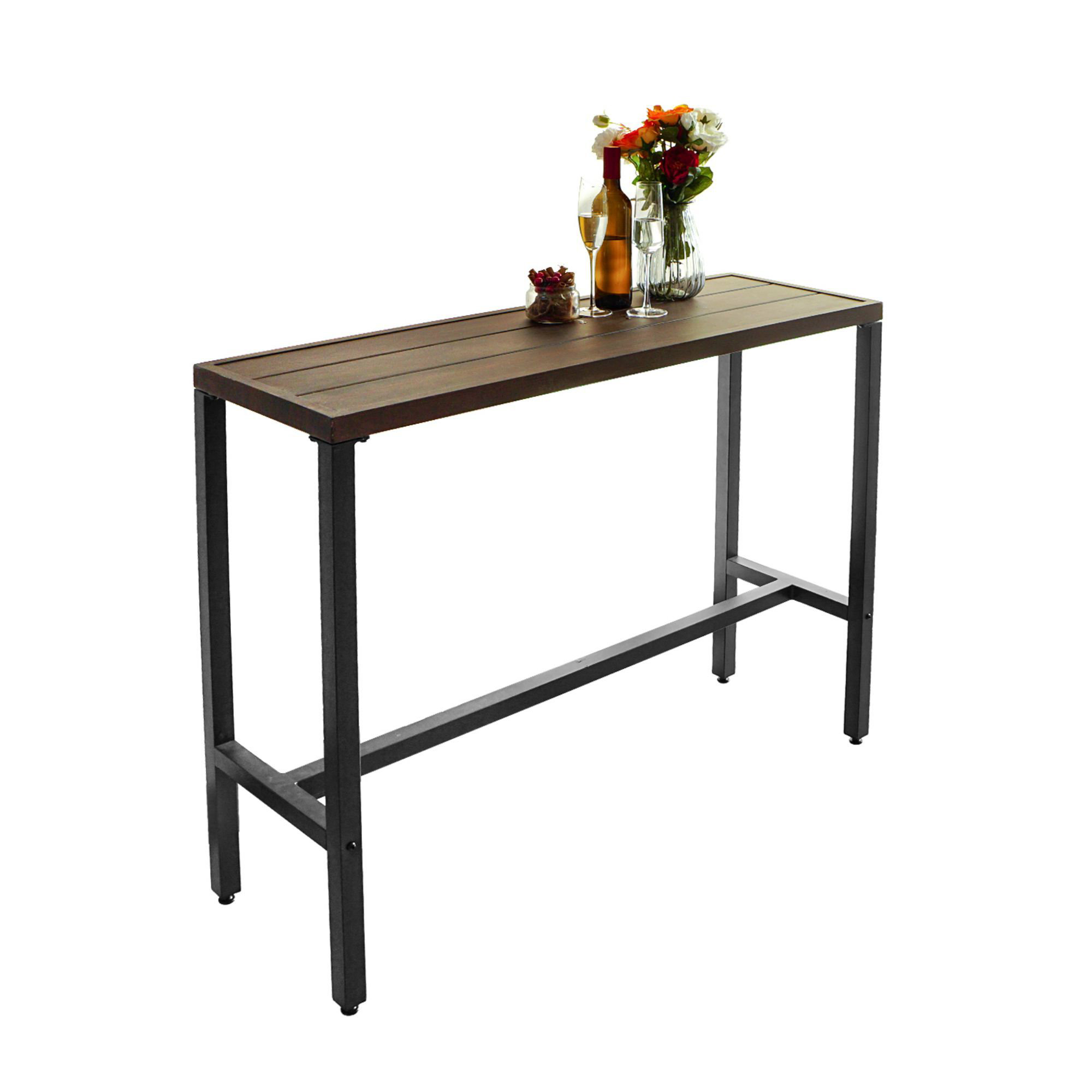 Winston Porter Callisa Rectangular 45.5'' L x 15'' W Outdoor Dining ...