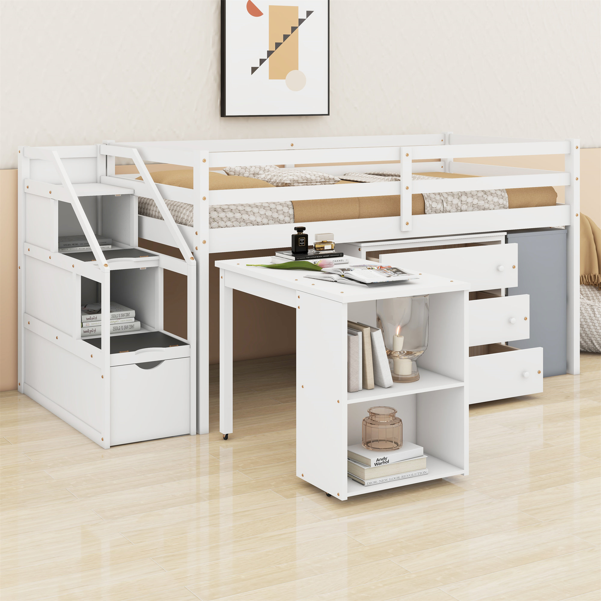 Red Barrel Studio® Kinlow Slat Storage Bed | Wayfair