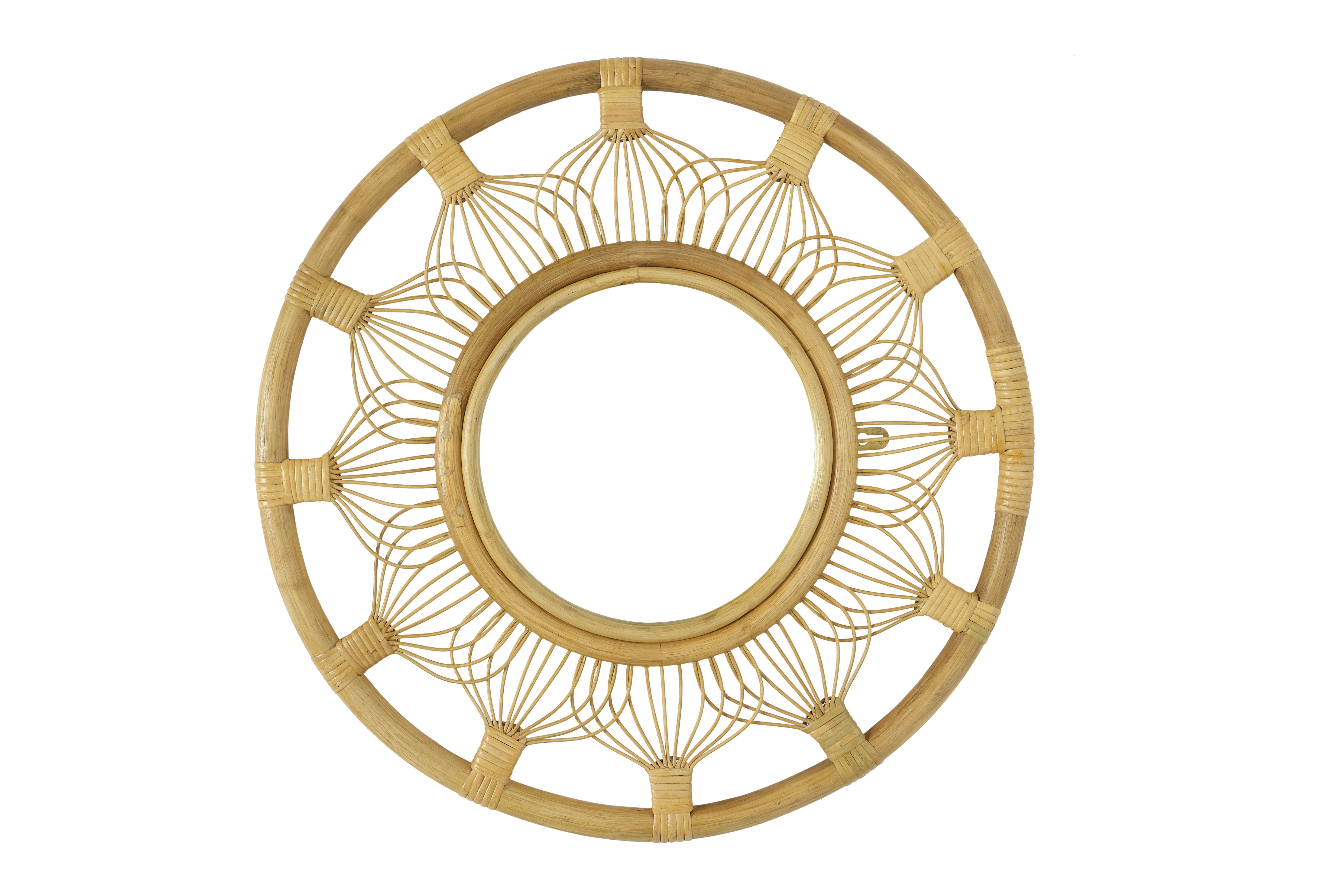 Bay Isle Home™ Shaina Handmade Boho Rattan Wall Decor Rattan Decorative ...