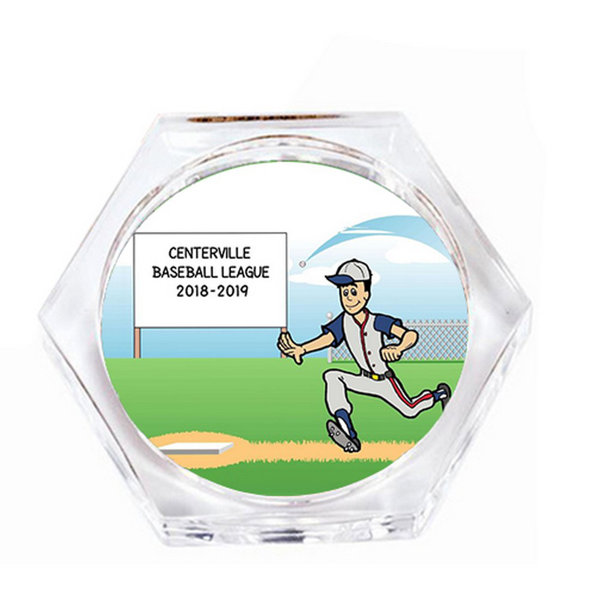 Printed Perfection Personalized Baseball Player - Male Drink Coaster ...