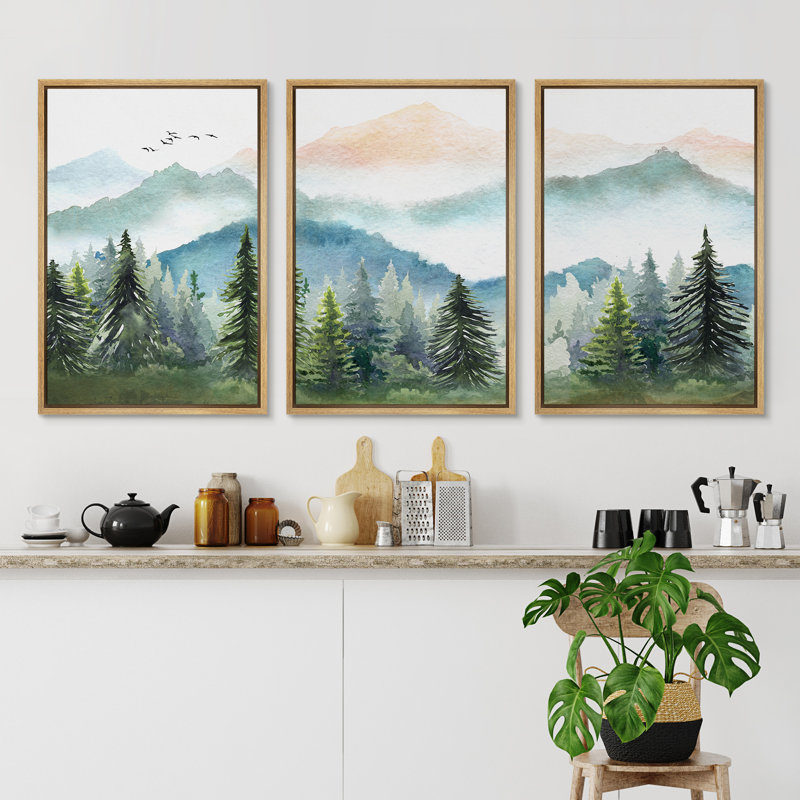 pine tree canvas art