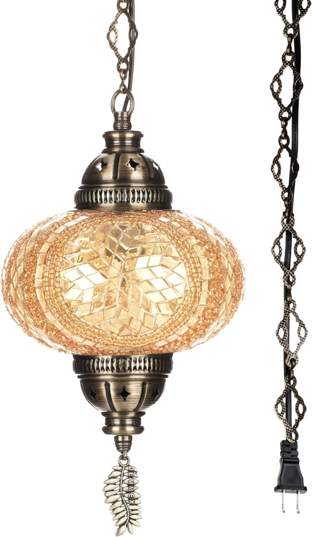 Rephen Authentic Turkish Plug In Light, Handmade In Turkey, 6.5" Globe ...
