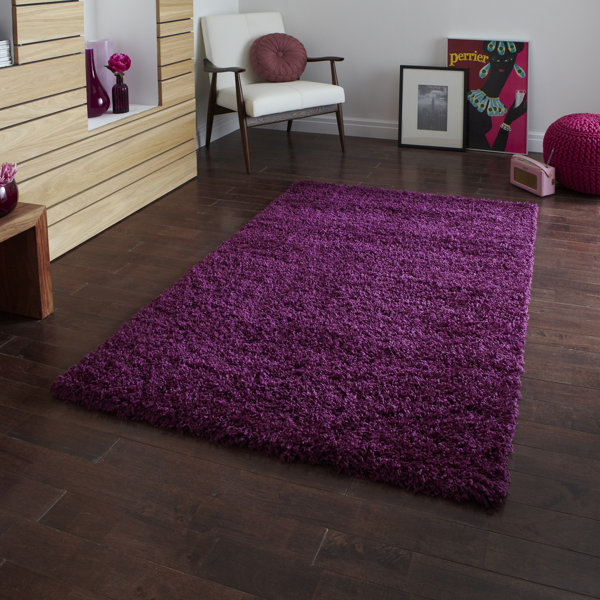 Etta Avenue Vista area rug Machine Woven Rectangle purple & Reviews ...