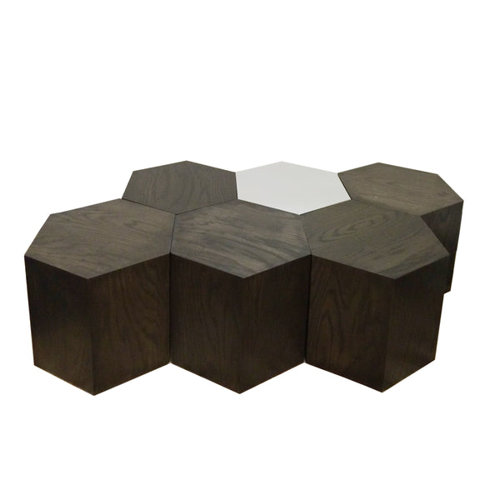 Hammers and Heels Solid Wood Block Coffee Table | Wayfair