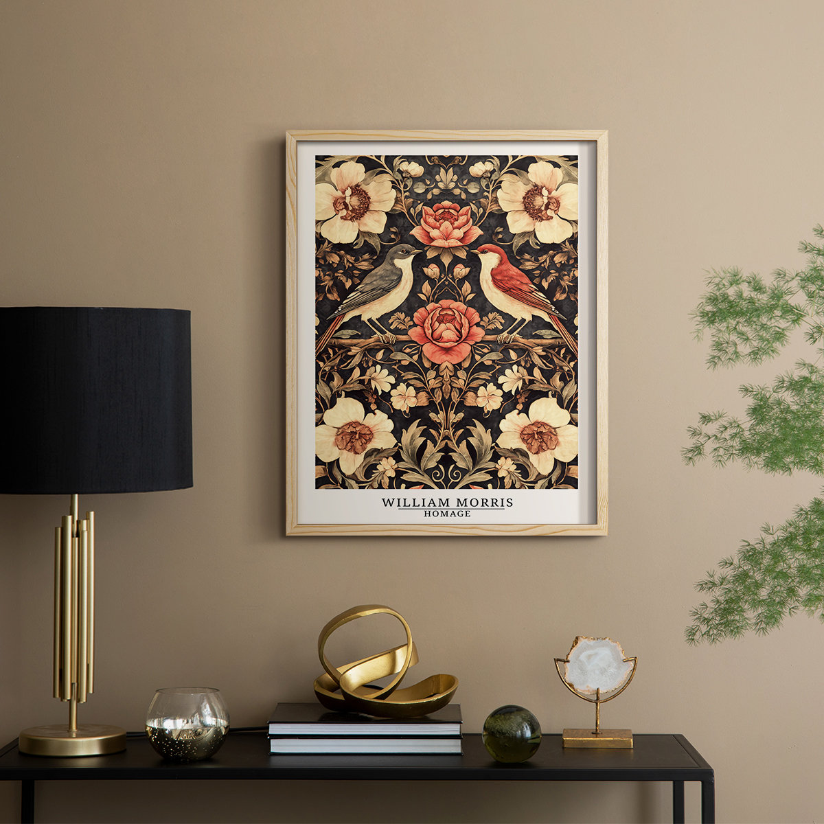Lark Manor™ WM MORRIS Series CDXIX Framed Print - Solid Wood | Wayfair