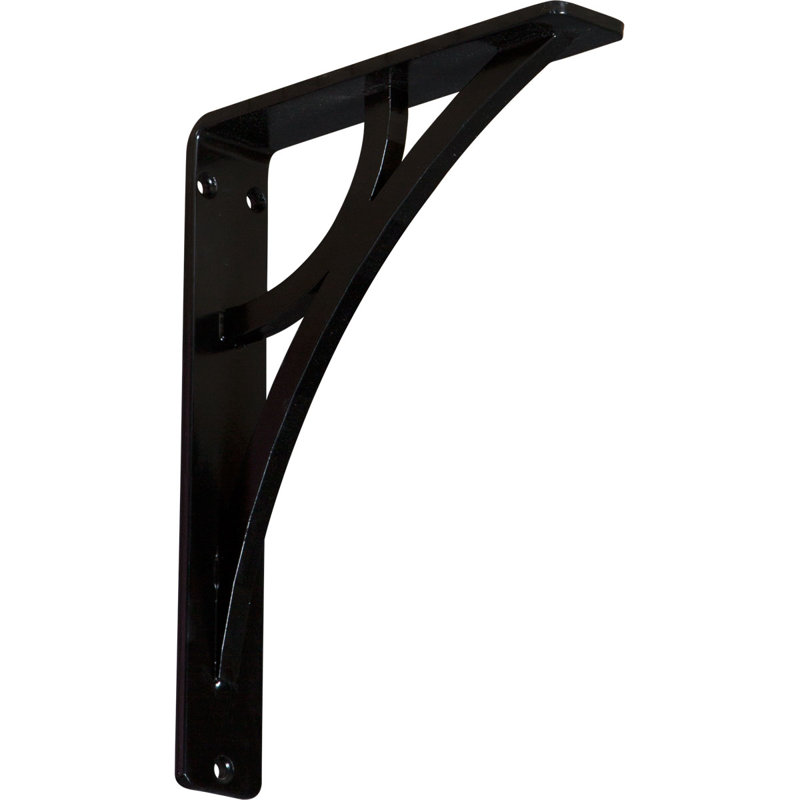 Ekena Millwork Galveston Wrought Iron Bracket, (Single center brace ...