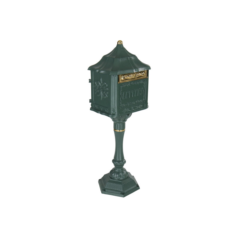 Amco Mailboxes Locking Post Mounted Mailbox & Reviews | Wayfair
